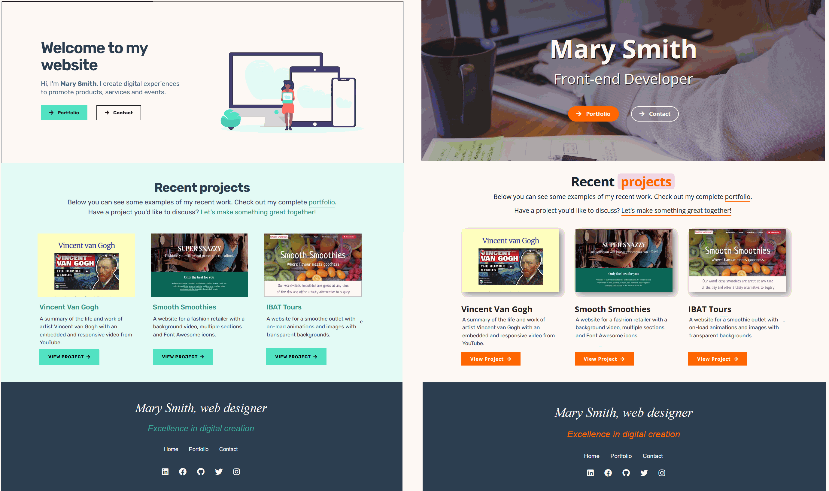 Personal Portfolio Website | Web Design & Development Tutorials ...
